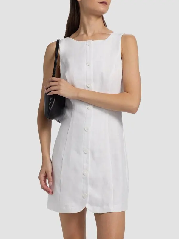 REFORMATION Zarae Linen Minidress