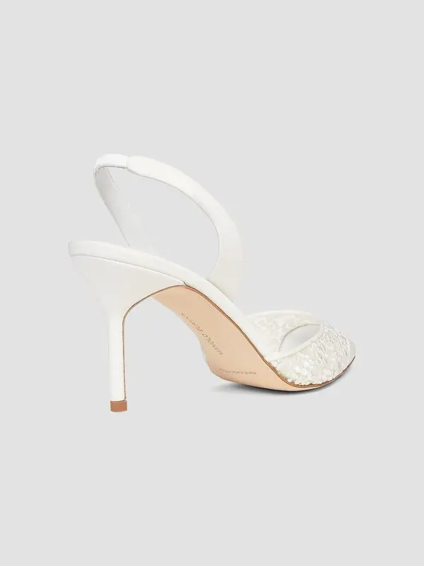 Manolo Blahnik Capsli 70mm Leather Slingback Pumps