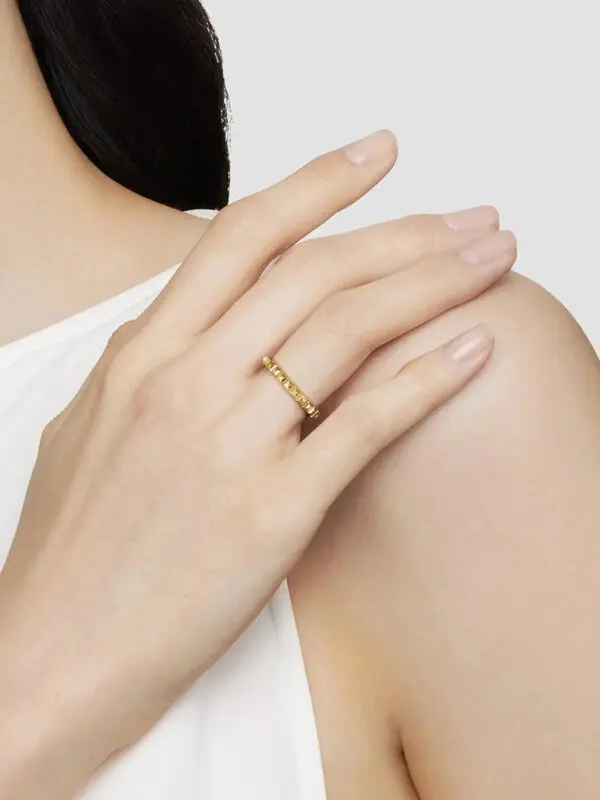 David Yurman Petite Pyramid Band Ring In 18k Yellow 2.5mm