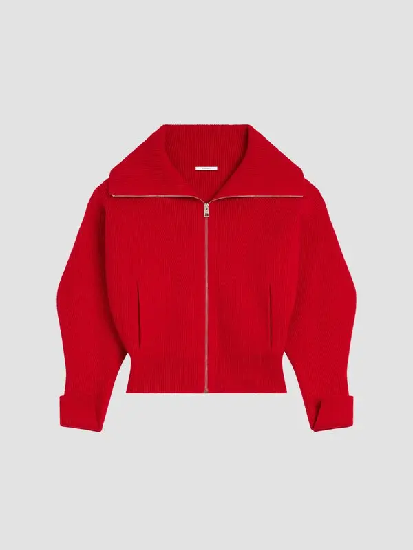 Givenchy Zipped Cardigan In Wool And Cashmere