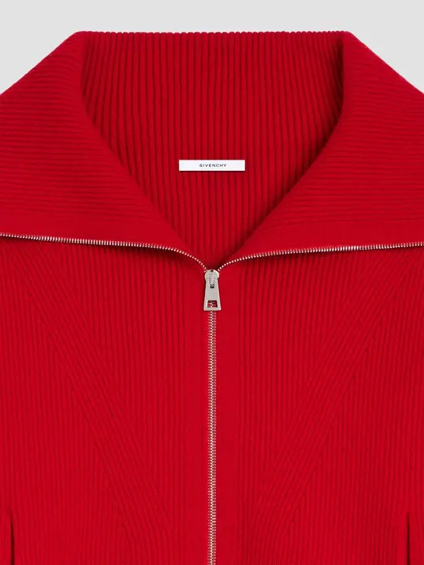 Givenchy Zipped Cardigan In Wool And Cashmere