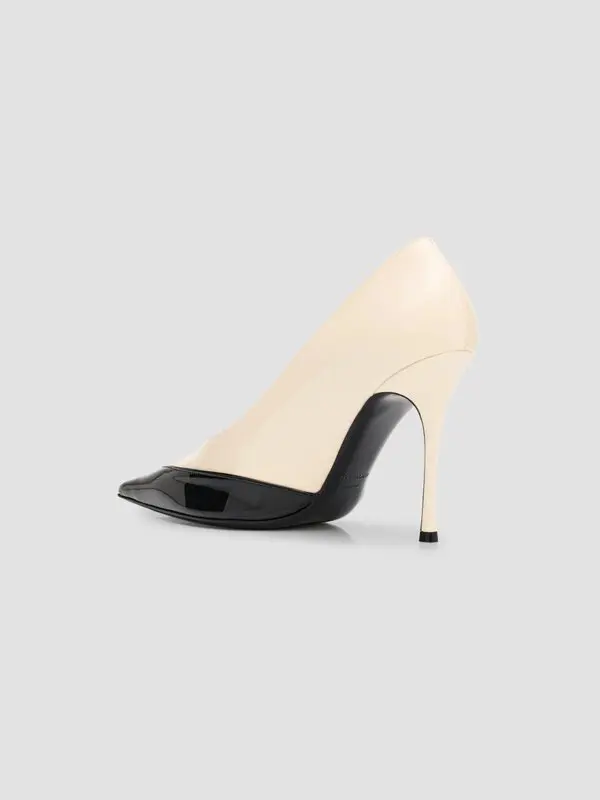 FERRAGAMO Varina 90mm Two-tone Patent Leather Pumps
