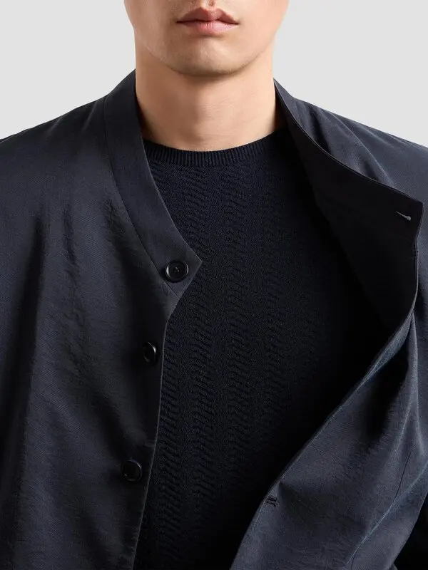 Giorgio Armani Herringbone Crewneck Sweater