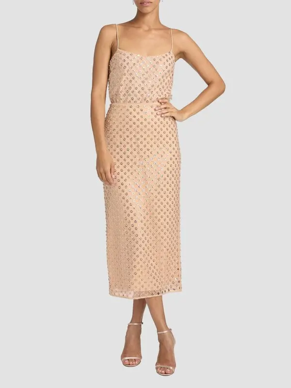 MILLY Rylan Sequined-beaded Tank