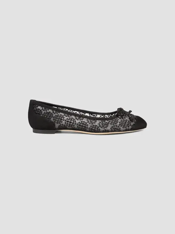 Manolo Blahnik Cap-toe Ballerina Flats