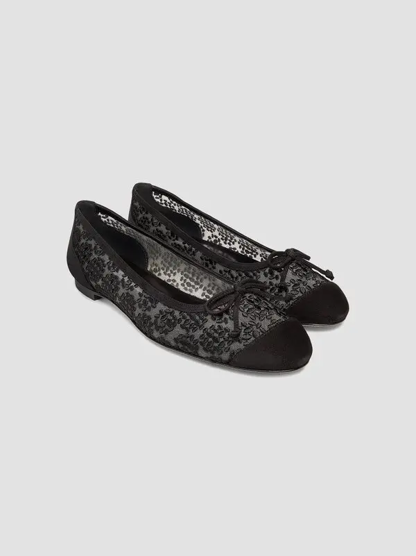Manolo Blahnik Cap-toe Ballerina Flats