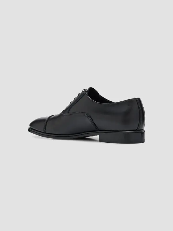 FERRAGAMO Boston Doupont Leather Cap-toe Brogue Oxfords