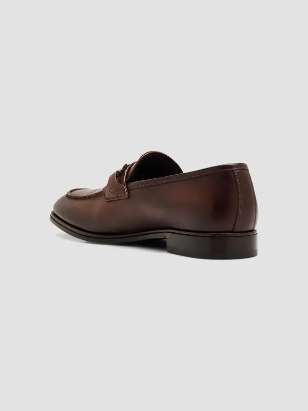 FERRAGAMO Bentley Doupont Leather Bit Loafers