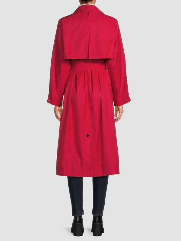 MILLY One Shield Belted Trench Coat