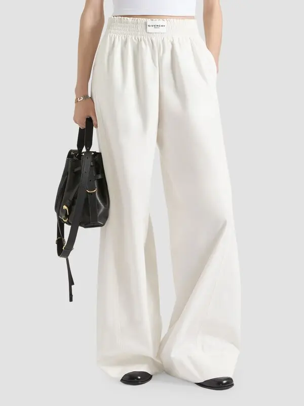 Givenchy Cocoon Elastic-waist Pants In Cotton