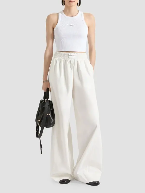 Givenchy Cocoon Elastic-waist Pants In Cotton