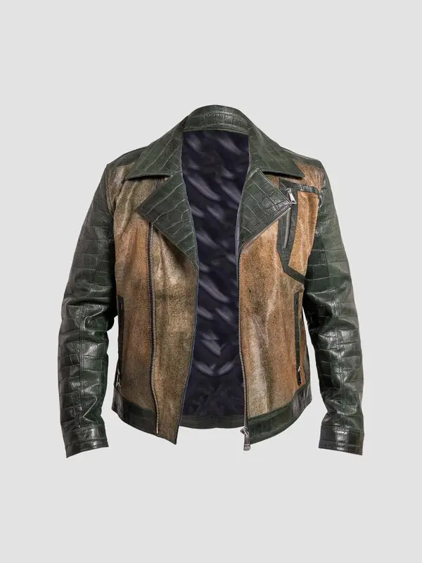 MACEOO Ascension Leather Jacket - Green