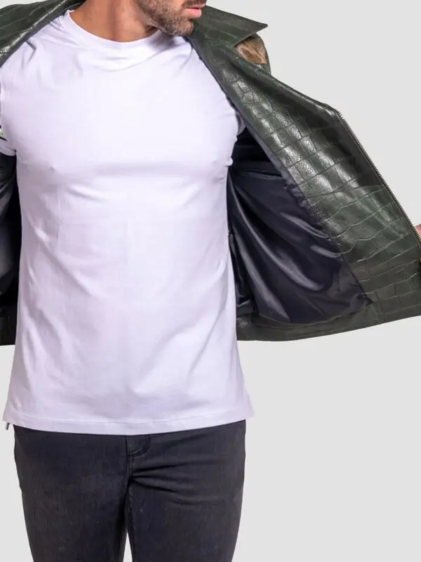 MACEOO Ascension Leather Jacket - Green