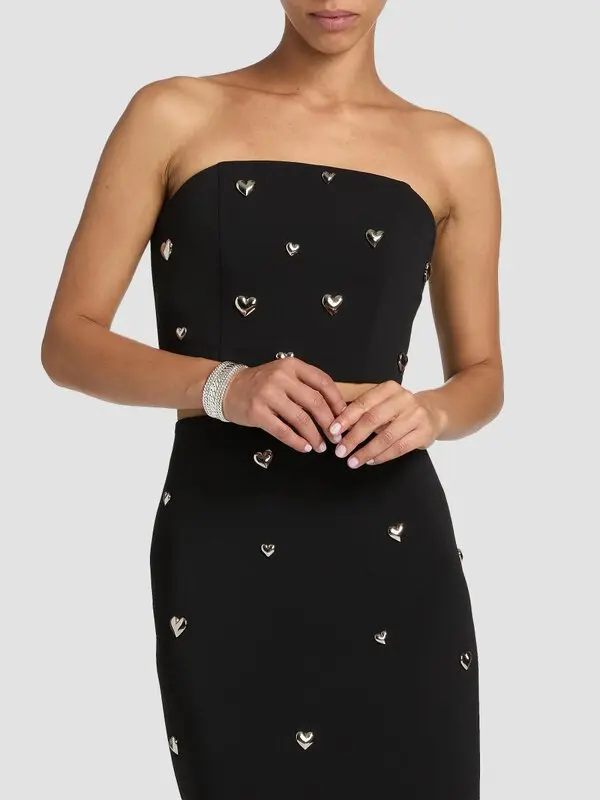MILLY Sharlee Heart Appliqué Tube Top