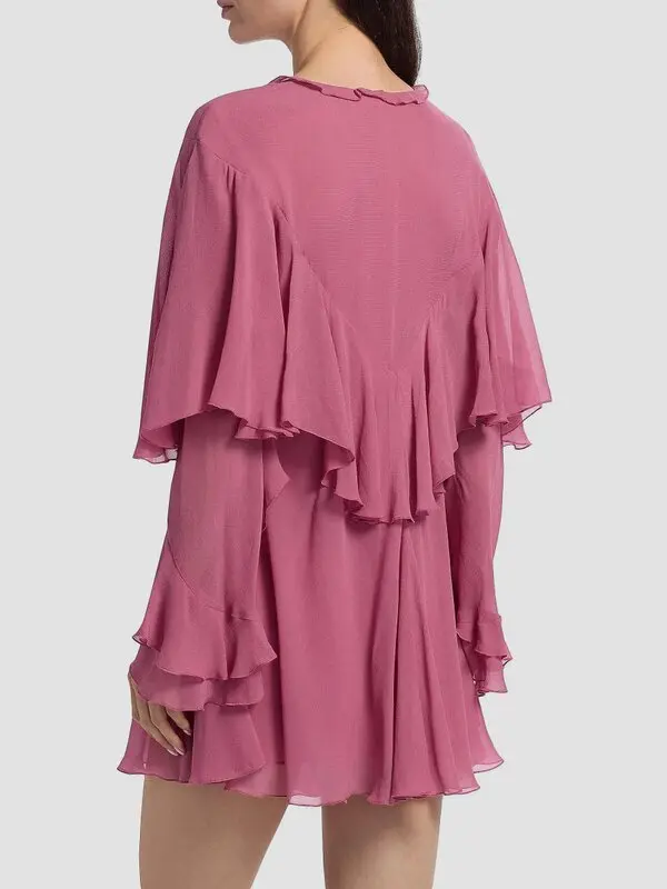 LoveShackFancy Liraine Ruffled Tiered Minidress