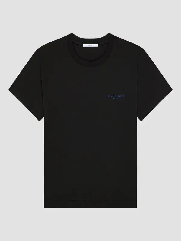 Givenchy Slim T-shirt In Cotton With Embroidery - Black