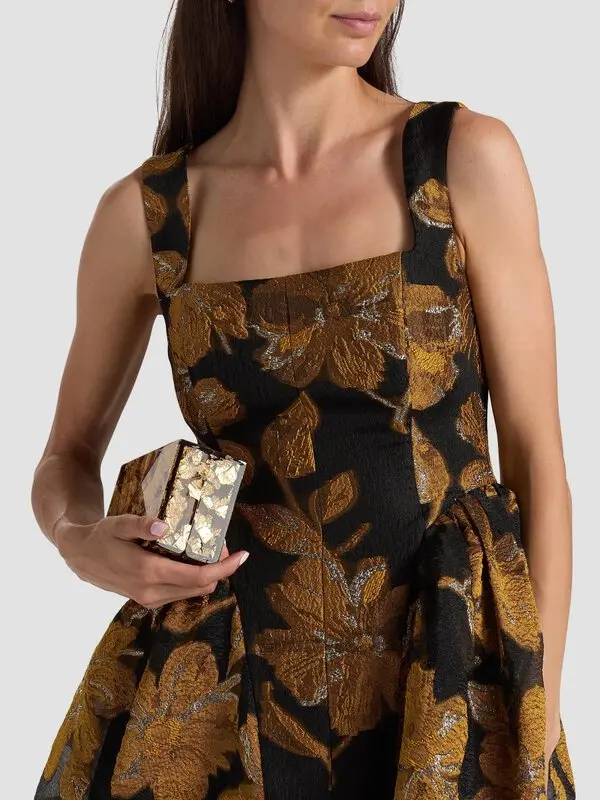 MILLY Erin Floral Brocade Minidress
