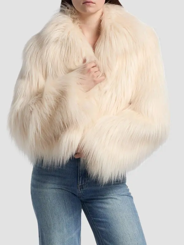 LoveShackFancy Fallon Faux-shearling Jacket