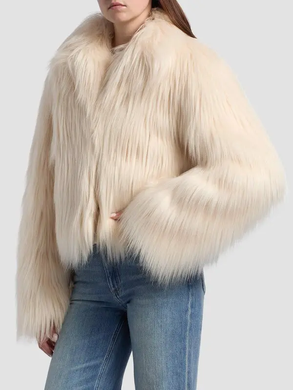 LoveShackFancy Fallon Faux-shearling Jacket