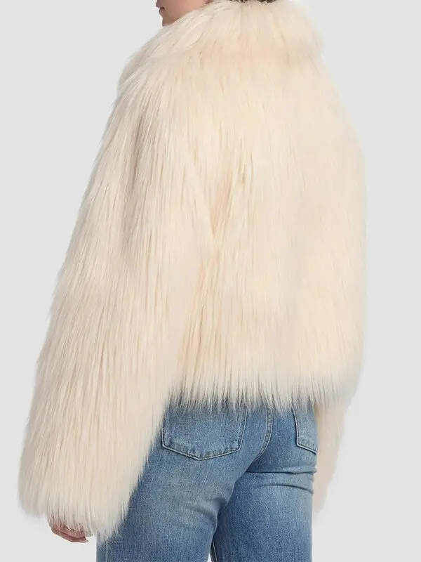 LoveShackFancy Fallon Faux-shearling Jacket