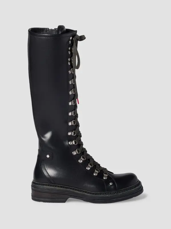 Miu Miu Leather Boots - Black