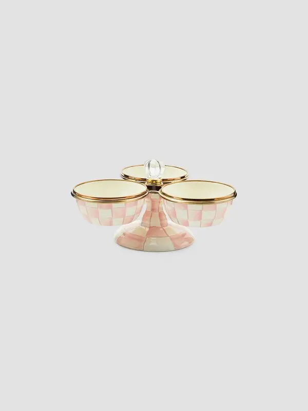 MACKENZIE-CHILDS Rosy Check Triplicity