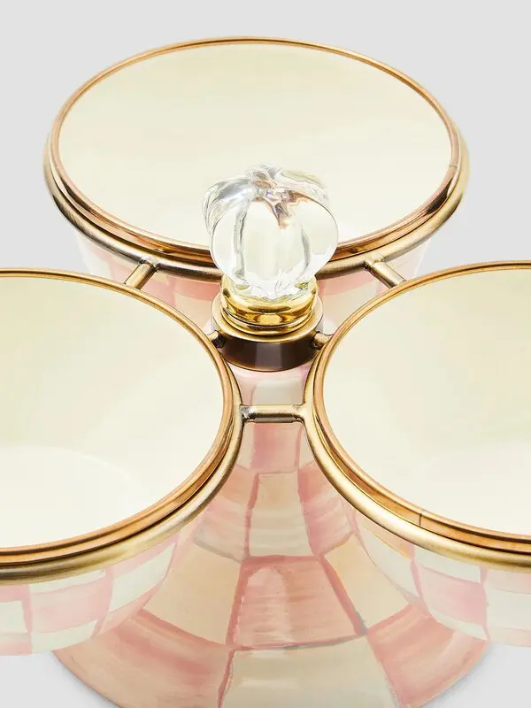 MACKENZIE-CHILDS Rosy Check Triplicity