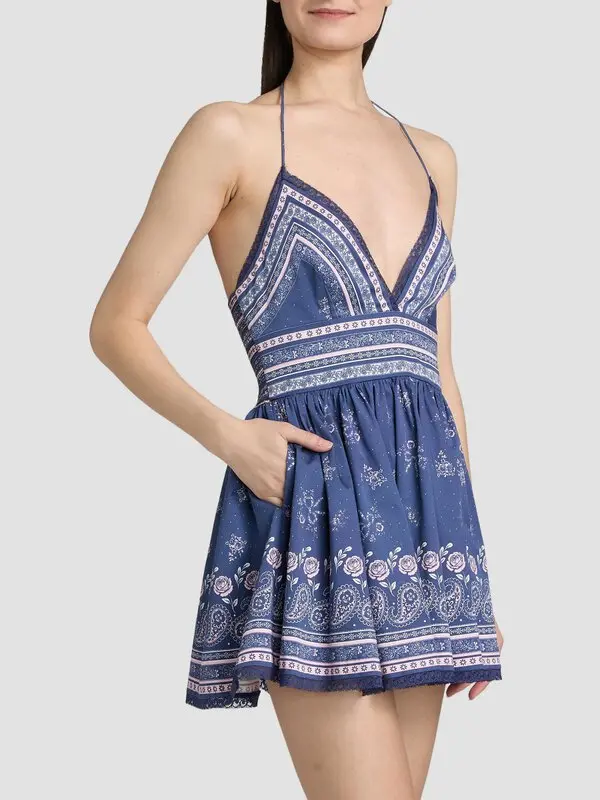 LoveShackFancy Arletta Printed Cotton-blend Minidress
