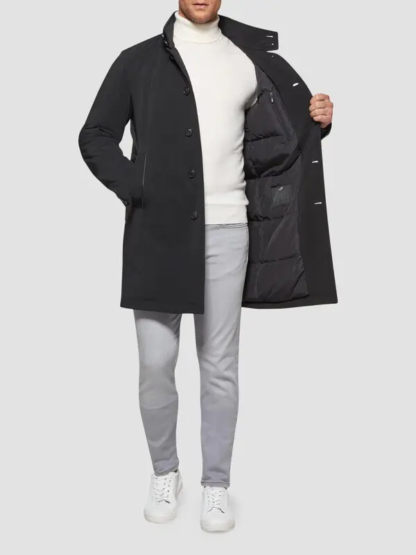 NORWEGIAN WOOL Slim-fit Longline Trench Coat