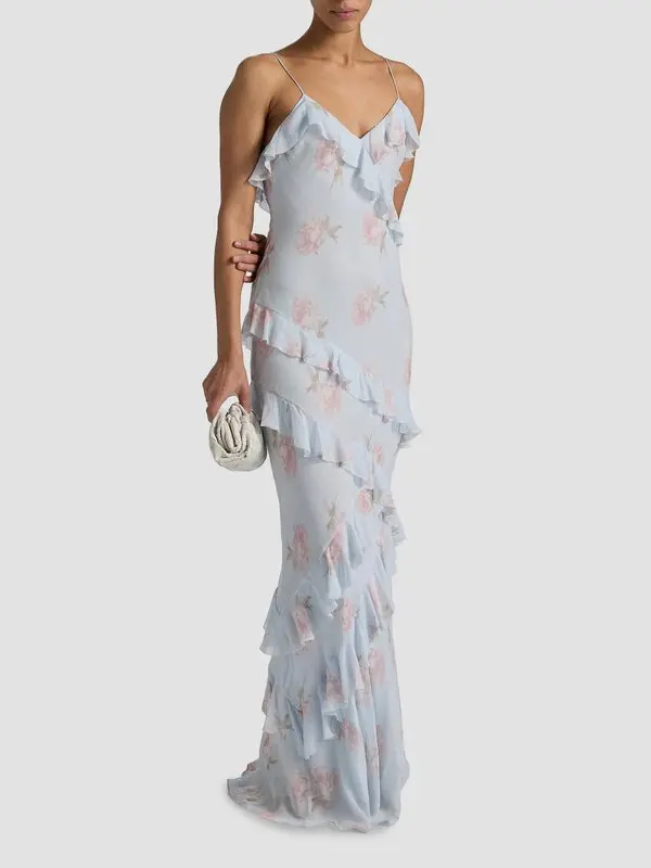LoveShackFancy Rialto Floral Maxi Dress