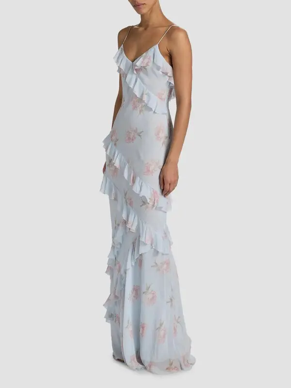 LoveShackFancy Rialto Floral Maxi Dress
