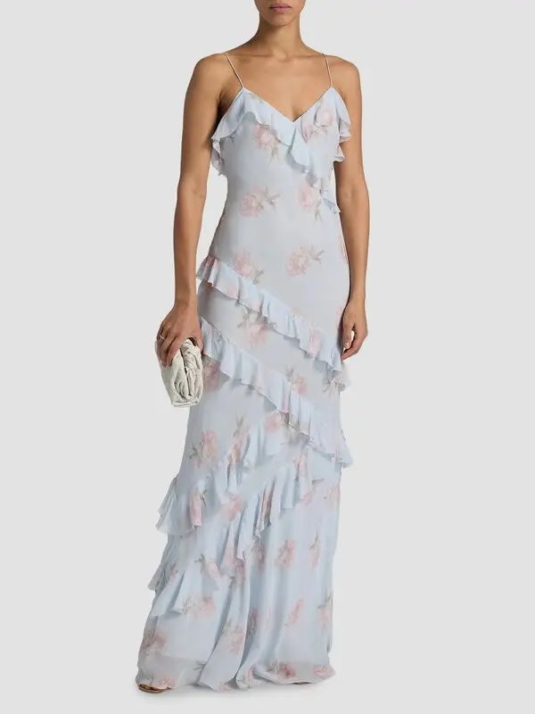 LoveShackFancy Rialto Floral Maxi Dress