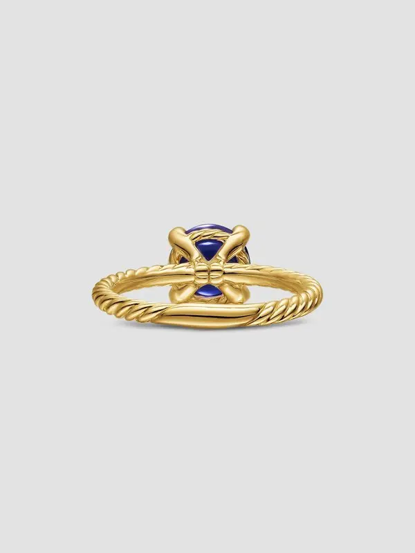 David Yurman Petite Chatelaine Ring In 18k Yellow - Iolite