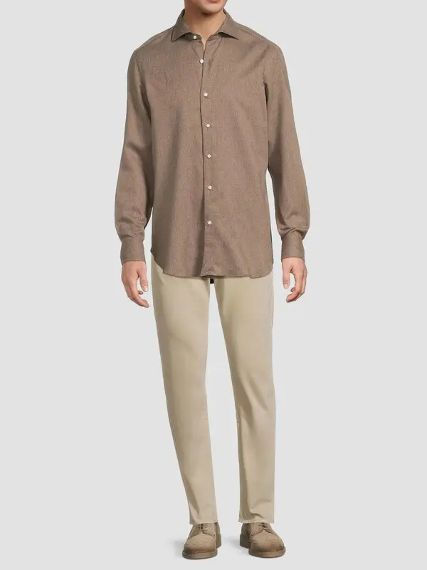 SARTORIO NAPOLI Classic Cotton Button-front Shirt