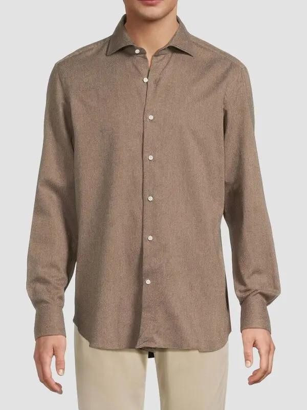 SARTORIO NAPOLI Classic Cotton Button-front Shirt