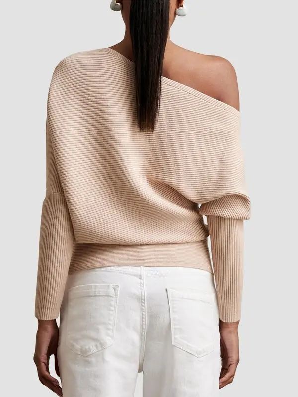 REISS Lorna Off-the-shoulder Sweater