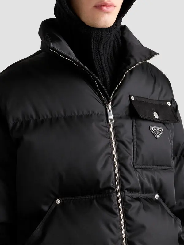 Prada Cropped Re-nylon Down Jacket
