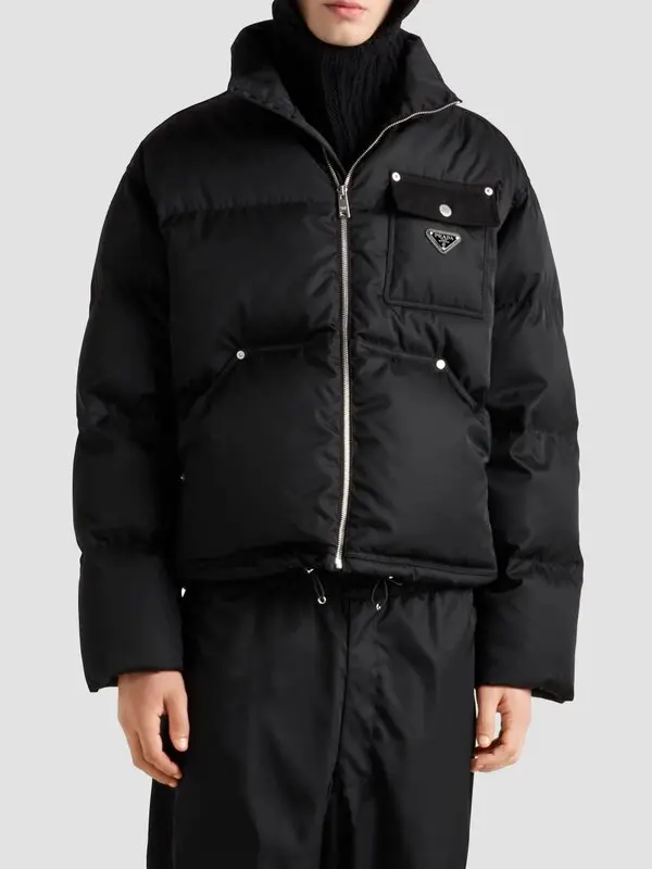 Prada Cropped Re-nylon Down Jacket