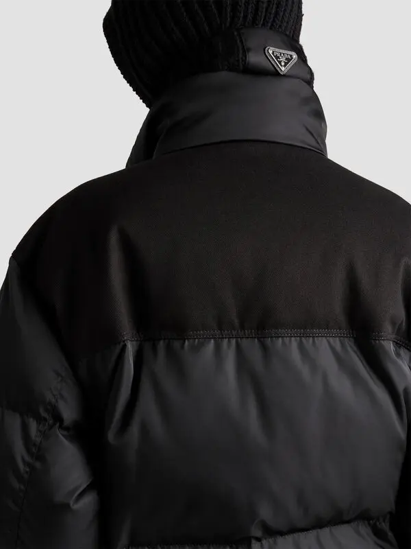 Prada Cropped Re-nylon Down Jacket