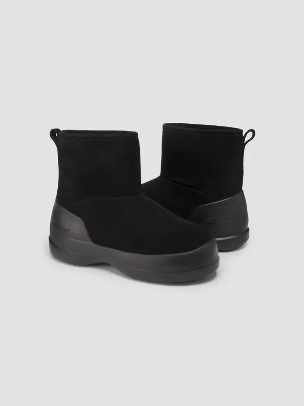 Moon Boot Mb Mezzaluna Suede Boots - Black