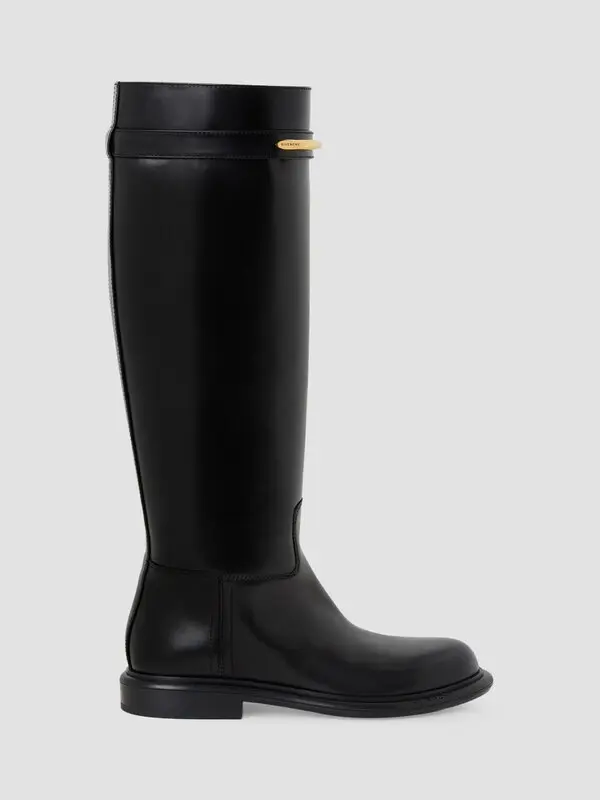 Givenchy Pinch Flat Boots In Leather