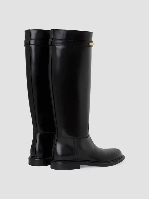 Givenchy Pinch Flat Boots In Leather