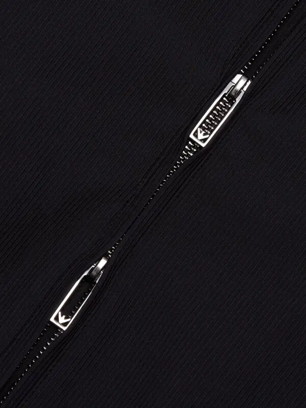 Emporio Armani Stretch Nylon Zip-front Jacket
