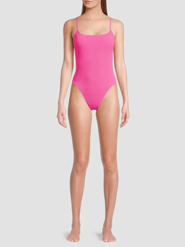 MILLY Grace Solid One-piece Swimsuit - Pink