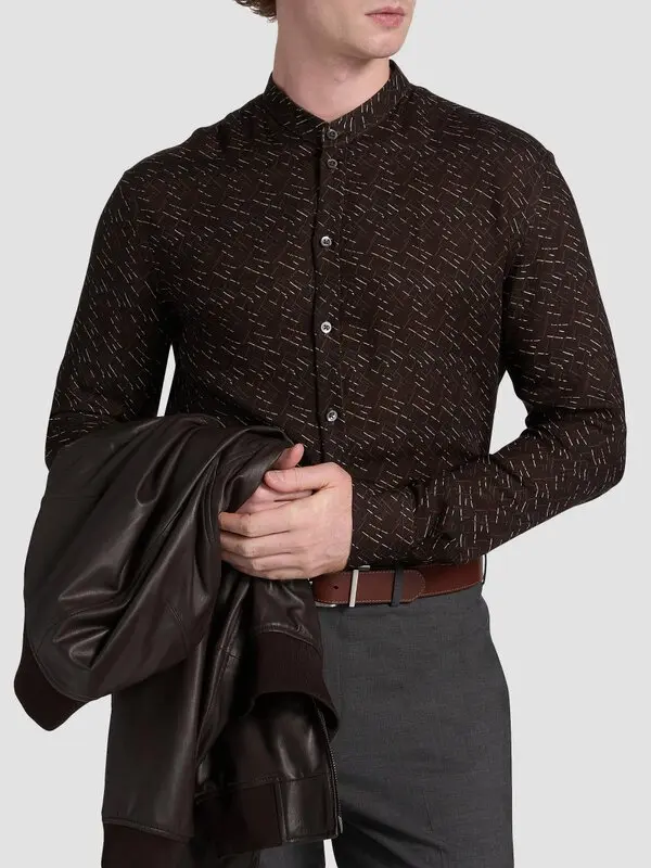 Emporio Armani Printed Button-front Sport Shirt