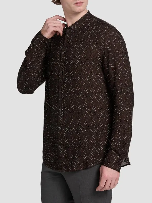 Emporio Armani Printed Button-front Sport Shirt