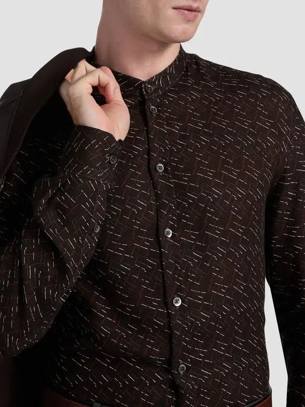 Emporio Armani Printed Button-front Sport Shirt