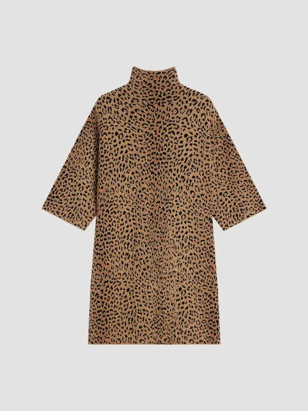 Givenchy Mini Dress In Leopard Jacquard