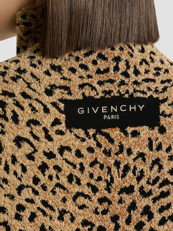 Givenchy Mini Dress In Leopard Jacquard