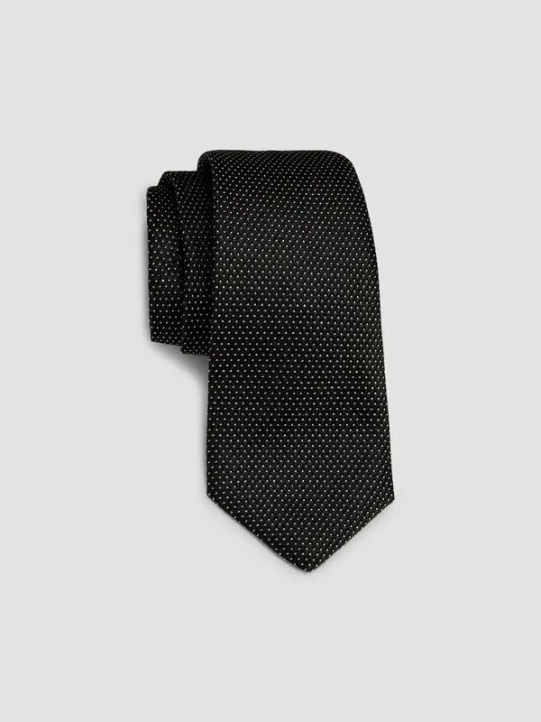 Emporio Armani Pin-dot Silk-blend Tie